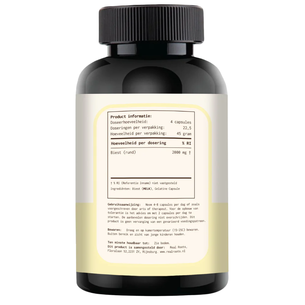 Real Roots - Biest "Colostrum" - 120 gram