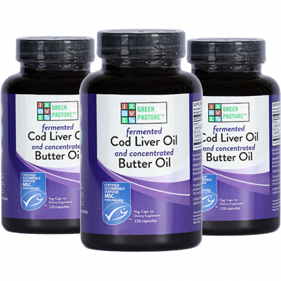 Green Pasture – Gefermenteerde Levertraan & Boterolie – 3 x 120 ...