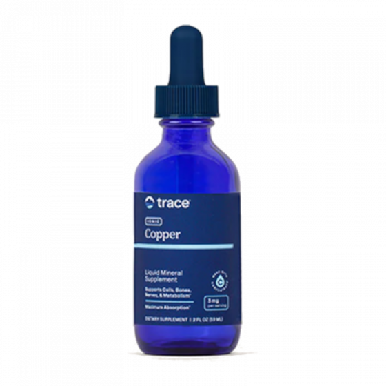 Trace Minerals - Ionic Copper(koper) - 3mg - 59 ml.